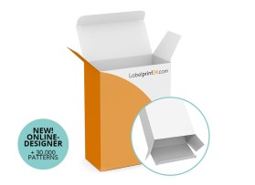 Folding box with tuck-in flap - standard, opposite flaps | Labelprint24