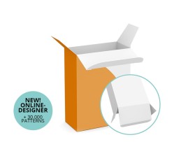 Folding box with tuck-in flap opposite flaps | Labelprint24