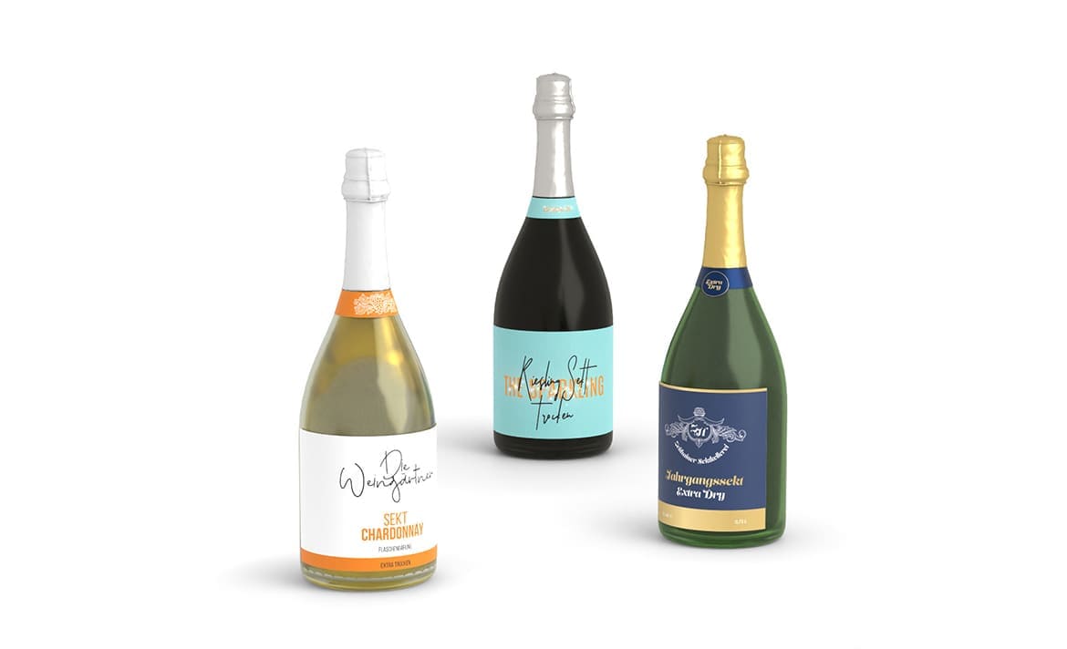 Design your own sparkling wine labels ᐅ Print now